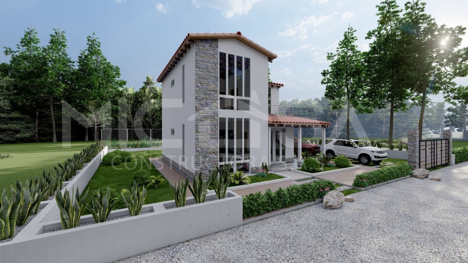 Casa Campestre - 126 m² - Modelo Dakota • MiCasa Constructora